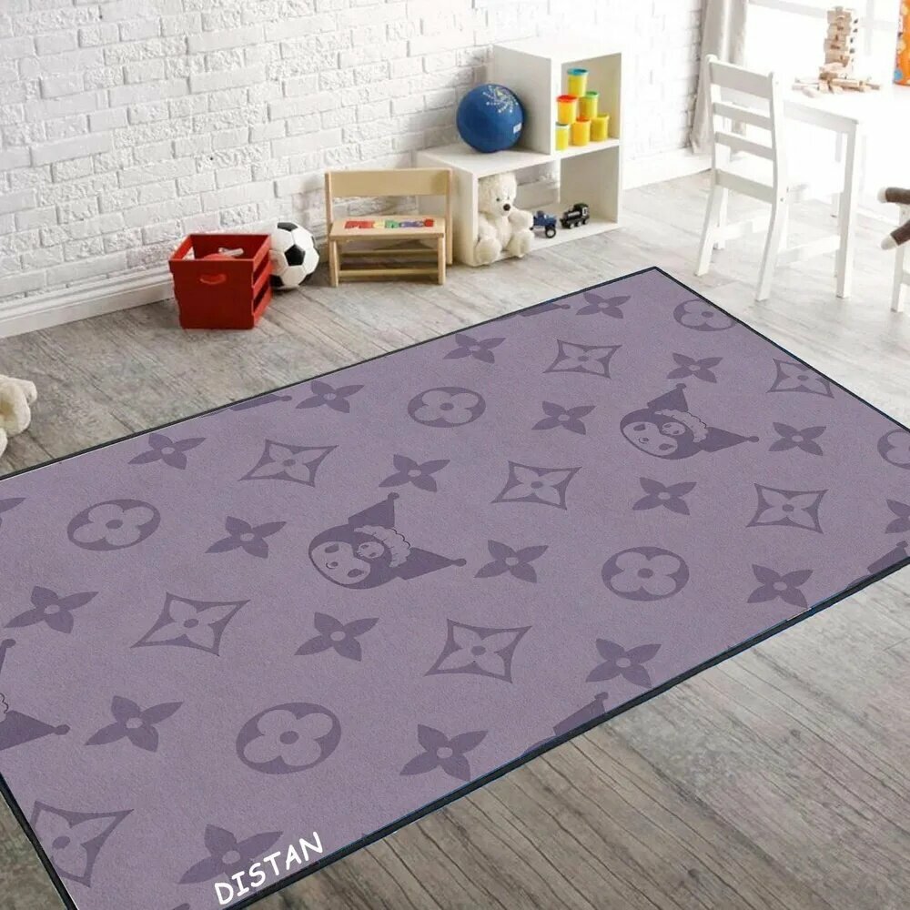 DISTAN Ковер Ковер DISTAN полиэстер, нескользящий, высота 5 мм, HelloKitty и Sanrio, куроми, подходит для гостиной, спальни, столовой 200x150 см