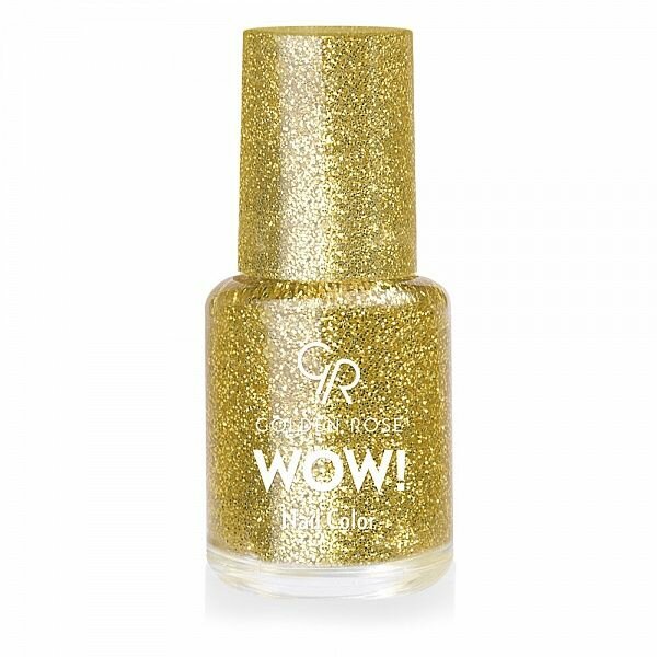 Golden Rose Лак для ногтей Wow! Nail Color, тон 202 блестки