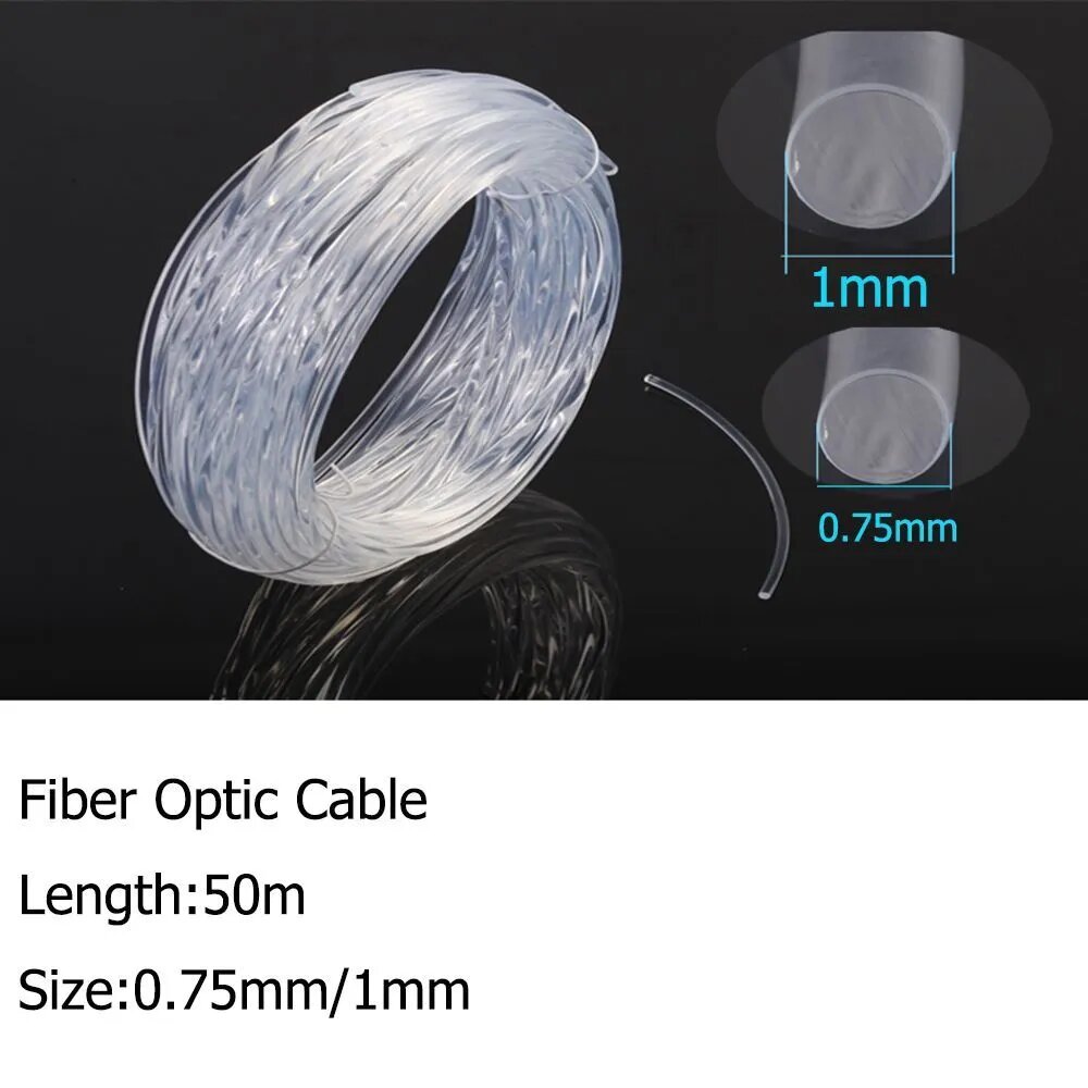 50mx0.75mm/1.0mm Кабель оптического волокна