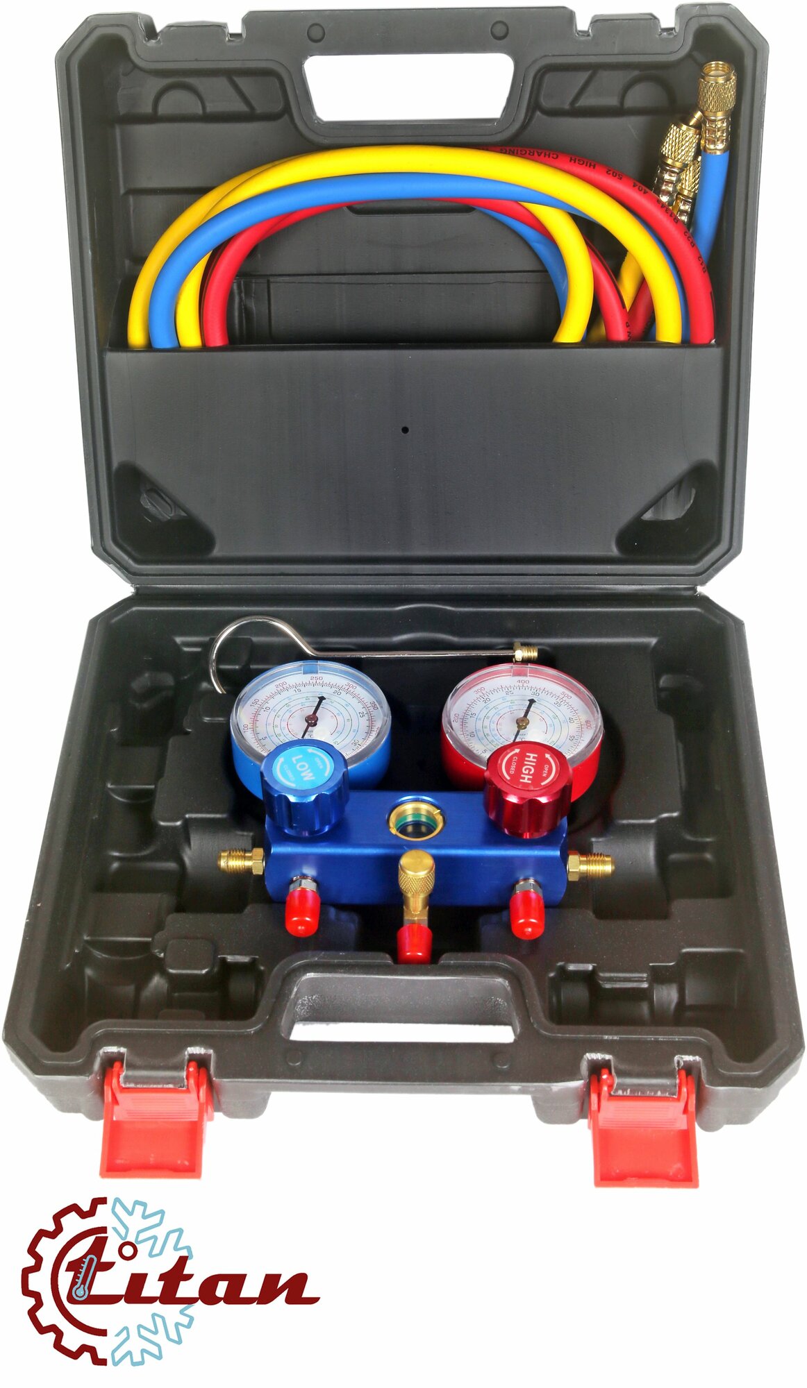 Манометрическая станция R134a, R404a, R410a, R22 TITAN