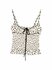 Топ Leslie Amon Polka-dot shirred top, размер 44, разноцветный