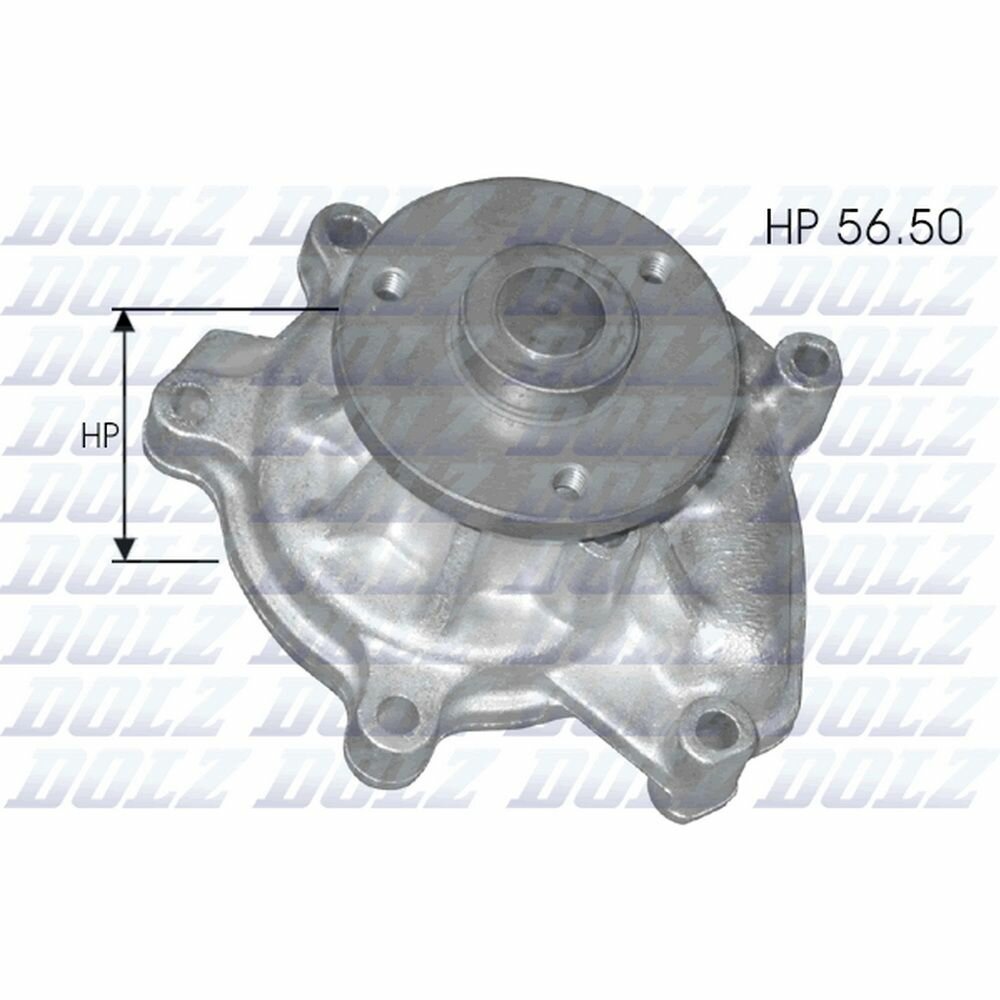 Помпа, водяной насос TOYOTA YARIS 1.0L 16V 99- шкив на три болта DOLZ T-219