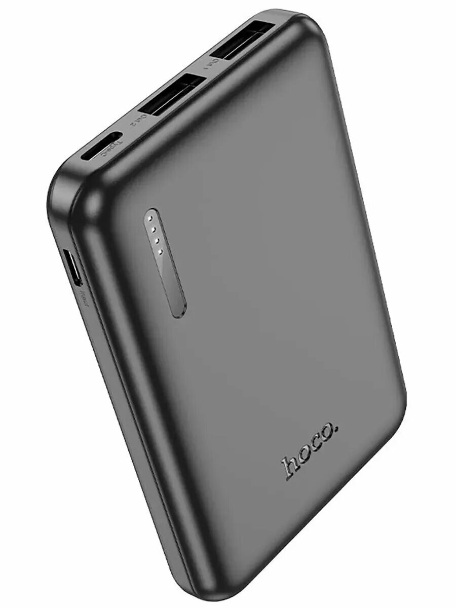 Внешний аккумулятор Hoco J115 5000mAh, черный / повербанк для смартфона, планшета, наушников, часов и пр