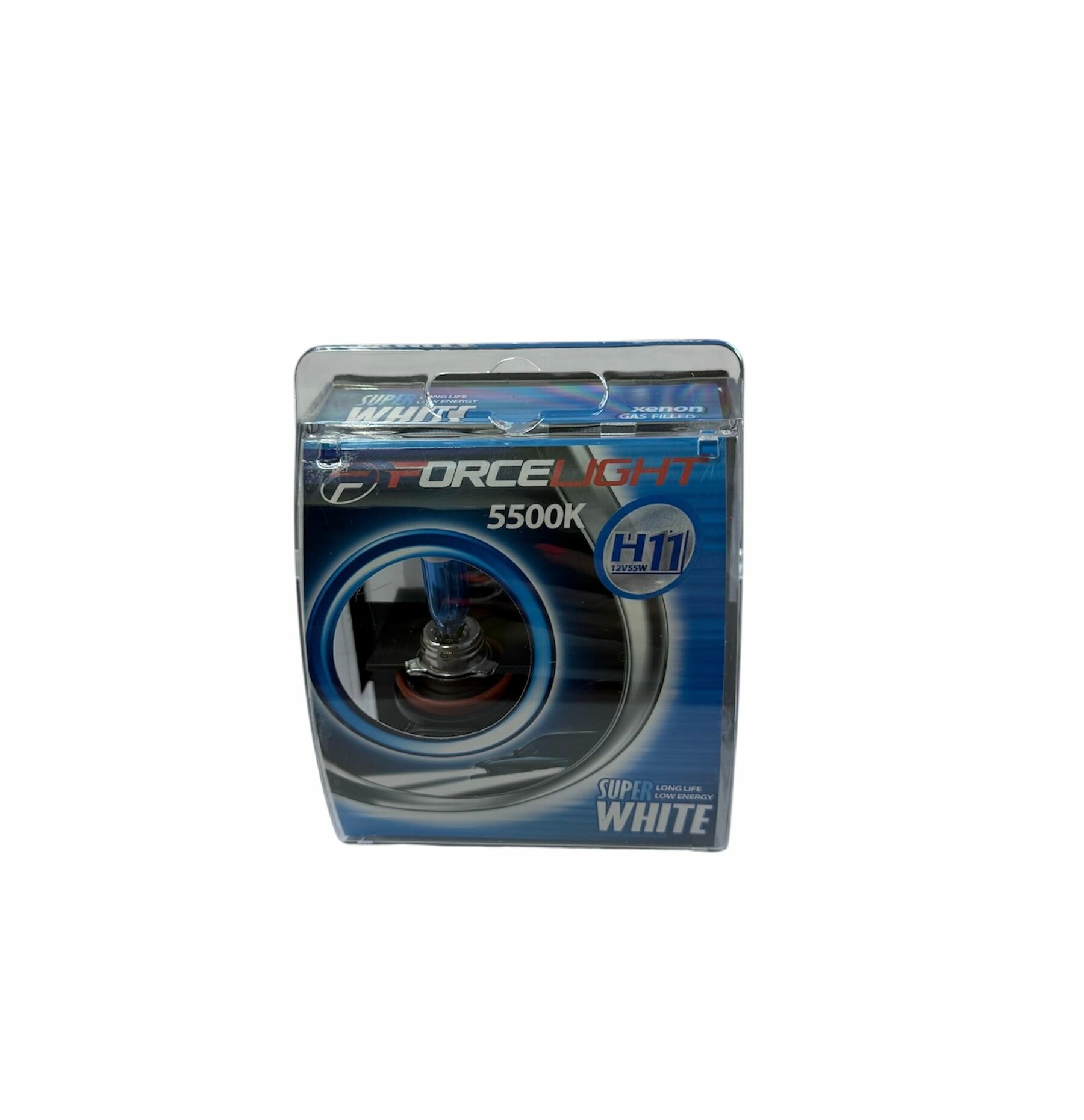 Лампа "FORCE LIGHT" H11 55 12V Superwhite (Пластик бокс комп.)