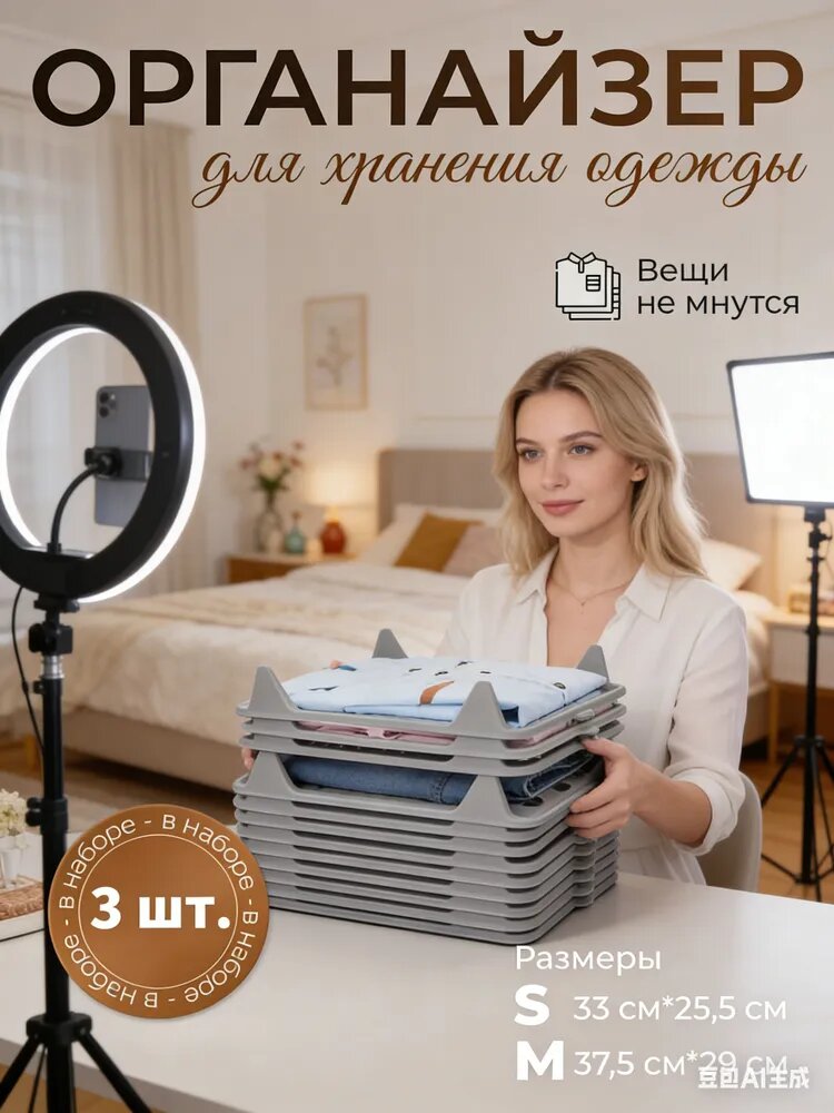 Органайзер для белья, одежды32х26х33 см.