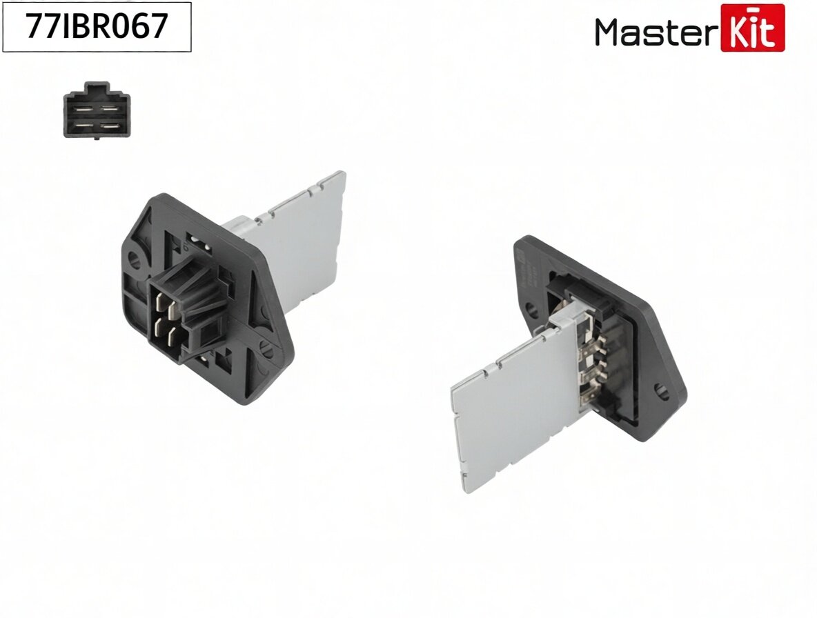 Резистор вентилятора Hyundai SOLARIS IV (RB)/Kia RIO III (UB) 2010 - 77IBR067 MasterKit арт. 77IBR06