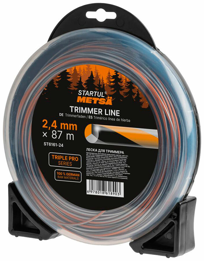 Леска Startul METSA TRIPLE PRO, 2.4 мм х 87 м, сечение витой круг (ST6161-24)
