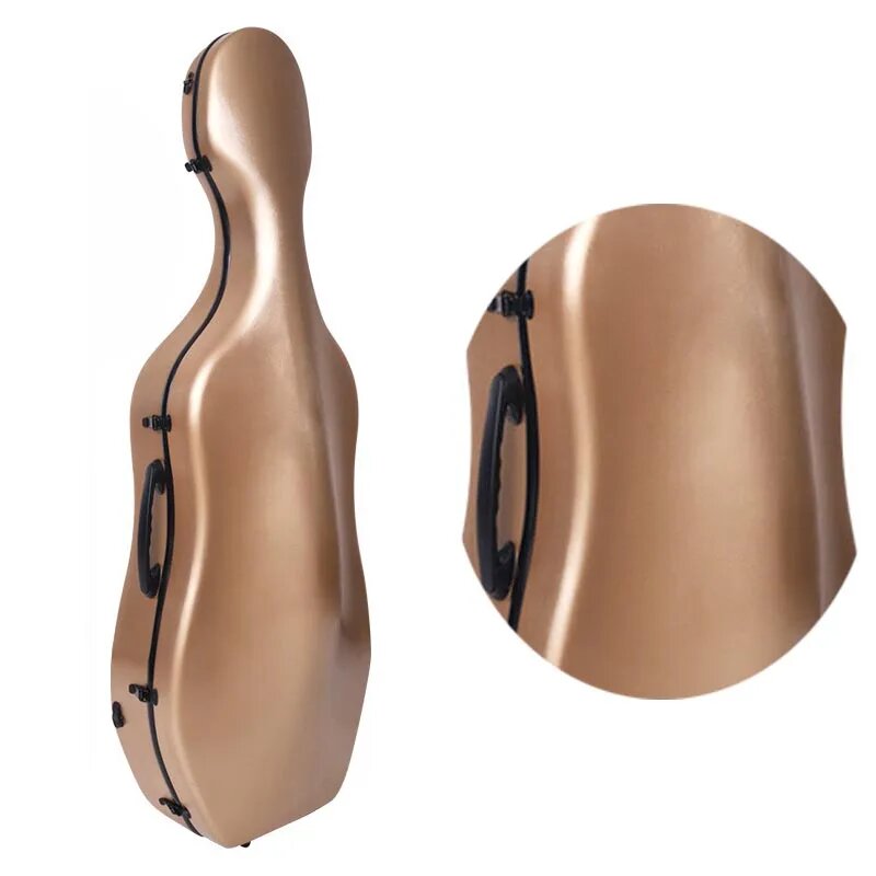Чехол для виолончели 4/4 Frosted gold черный
