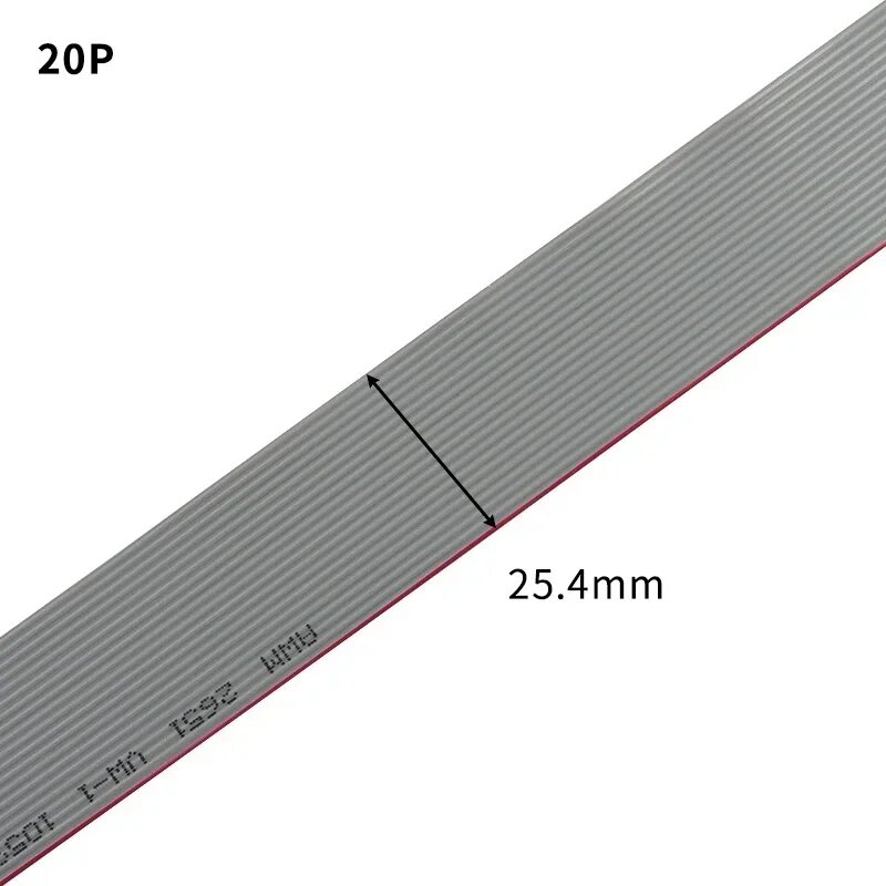 Плоский ленточный кабель 20pin, серый, 3 метра, UL2651