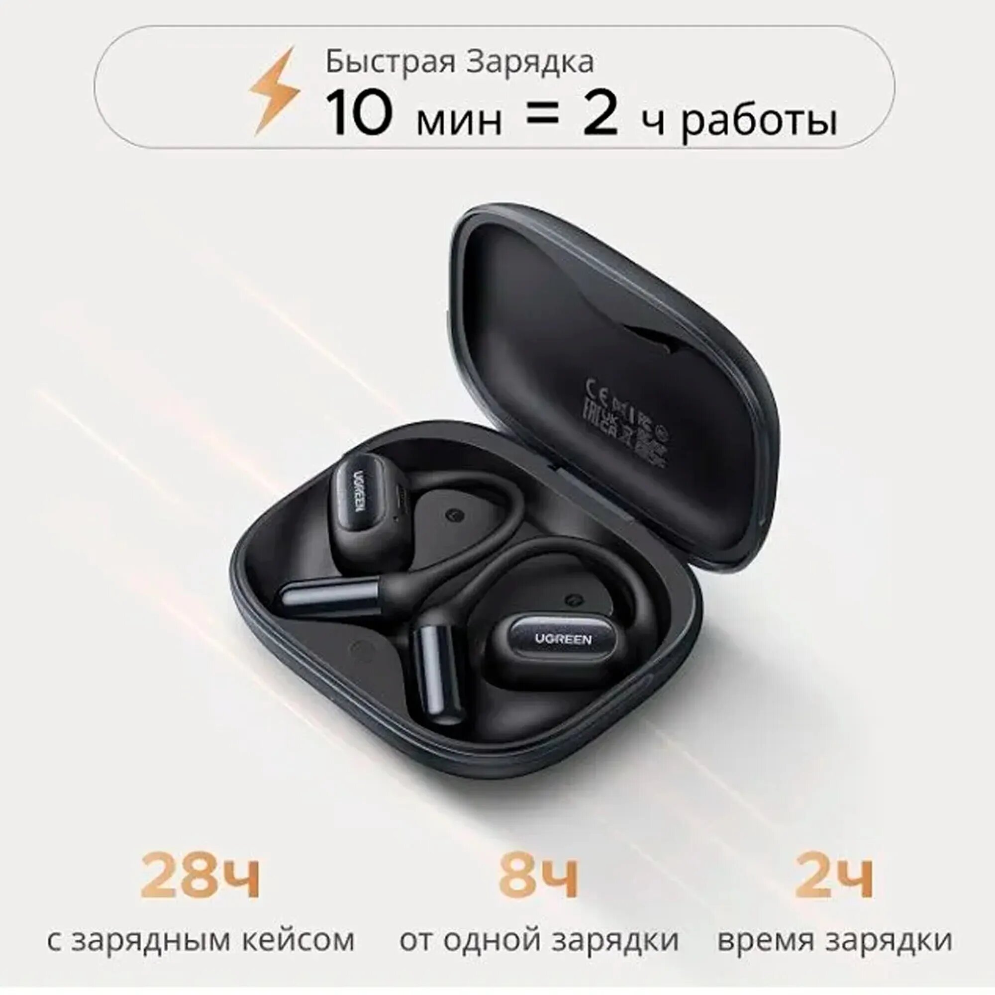 Наушники UGREEN WS213 Black — фото 1