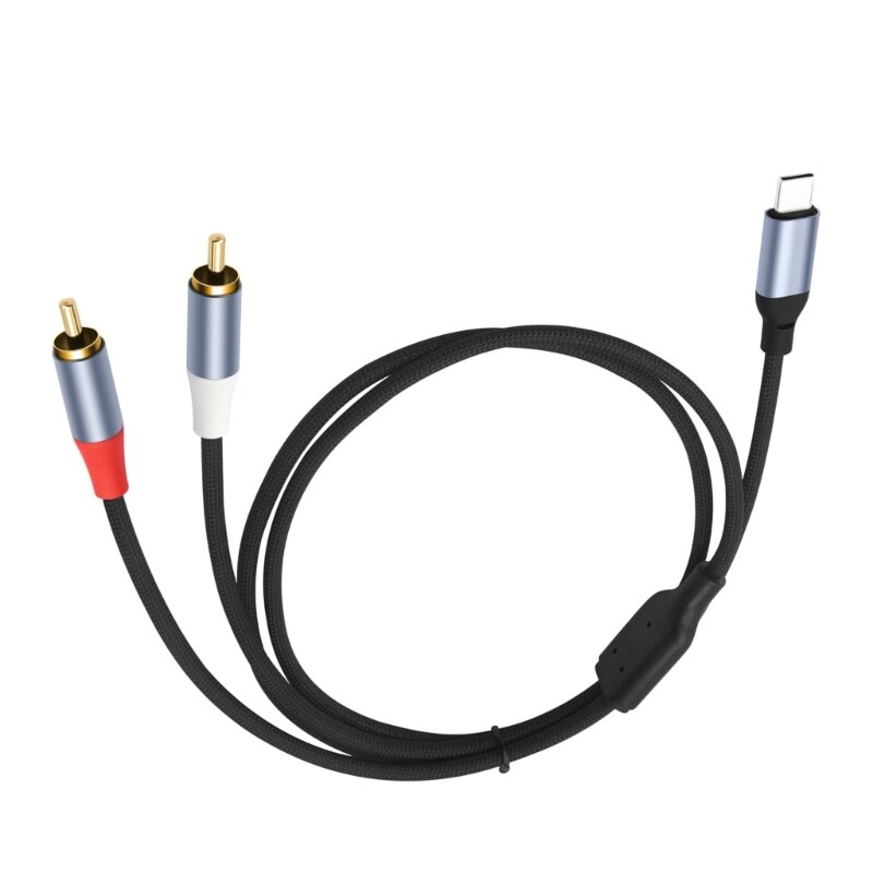 Кабель для декодирования звука TYPE C к двойному разъему RCA-3 м