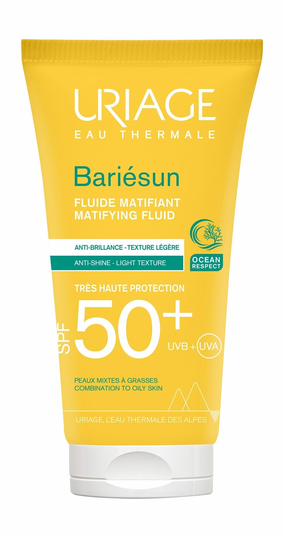 URIAGE Эмульсия для тела матирующая SPF 50+ "Барьесан", 50 мл