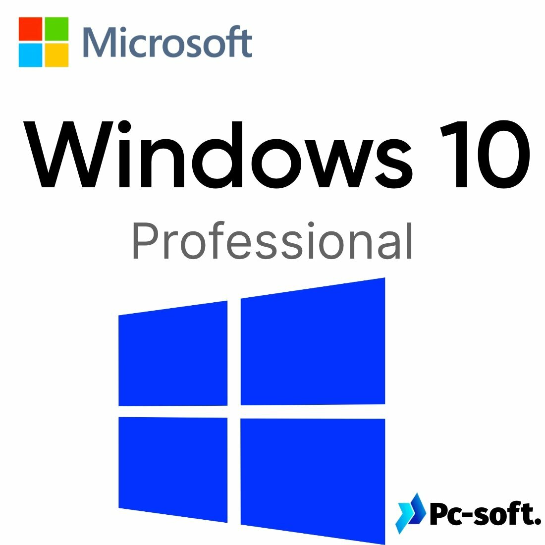 Microsoft Windows 10 Pro, ключ активации, x32/x64, русский язык, 1 устройство