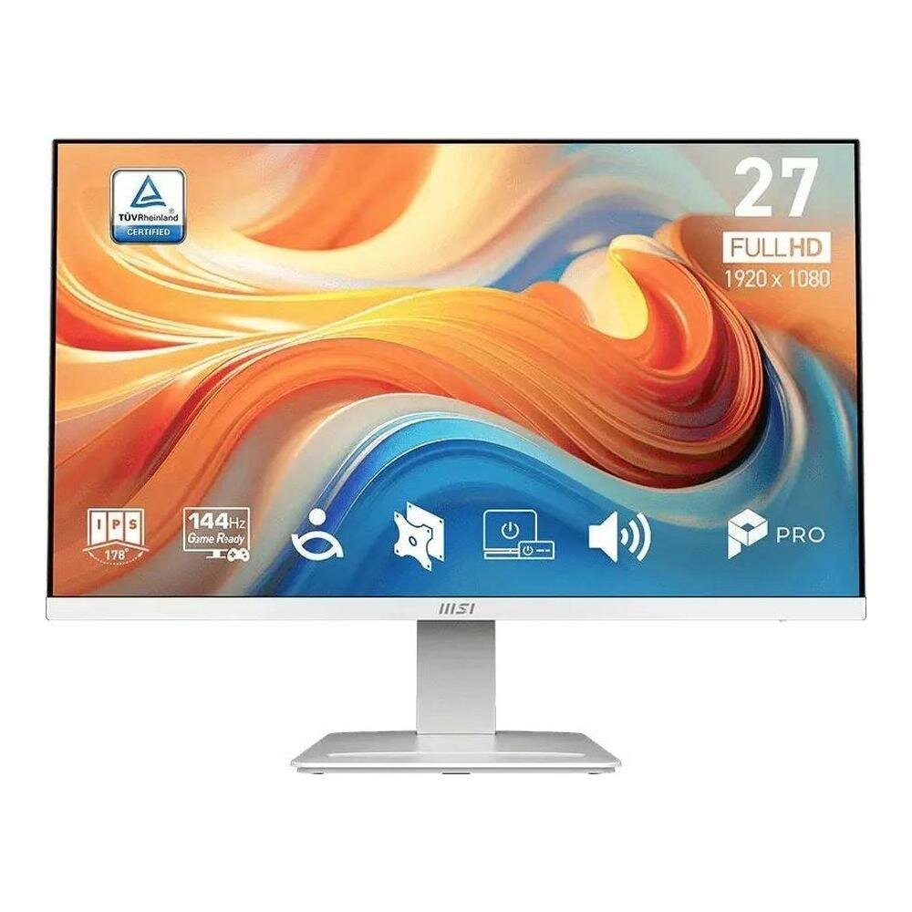 Монитор MSI 27 Pro MP273W E14A белый IPS LED 16:9 HDMI M/M матовая 250cd 178гр/178гр 1920x1080 144Hz VGA DP FHD 4.1кг