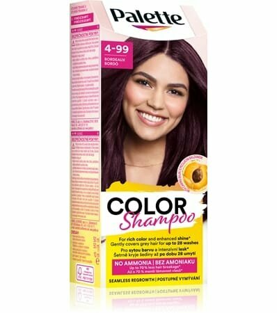 Краска для волос Schwarzkopf Palette Color Shampoo, 4-99 bordeaux, 50 мл