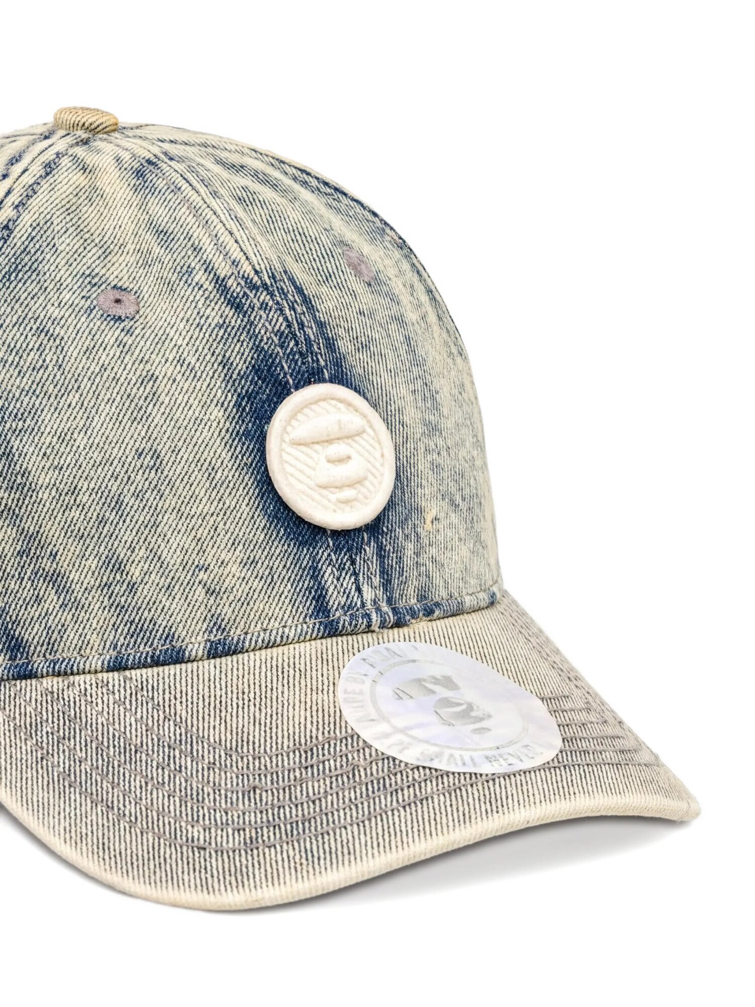 Кепка AAPE BY A BATHING APE Logo-patch baseball cap для мальчиков, размер OneSize, синий — фото 1