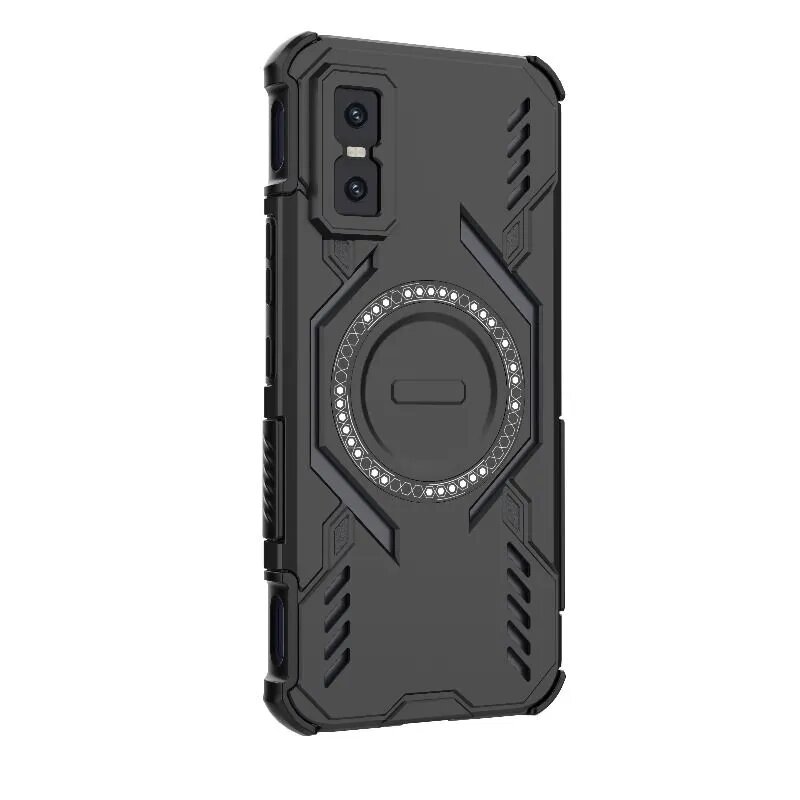 Магнитный чехол Armor для Infinix GT 30 Pro с беспроводной зарядкой и рассеиванием тепла, ударопрочный бампер