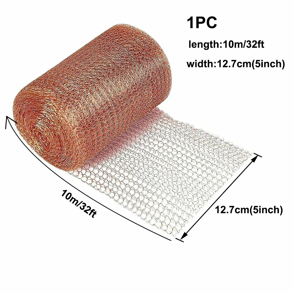 Медная садовая сетка SoffitMesh 12,7см 12.7cm x 10m