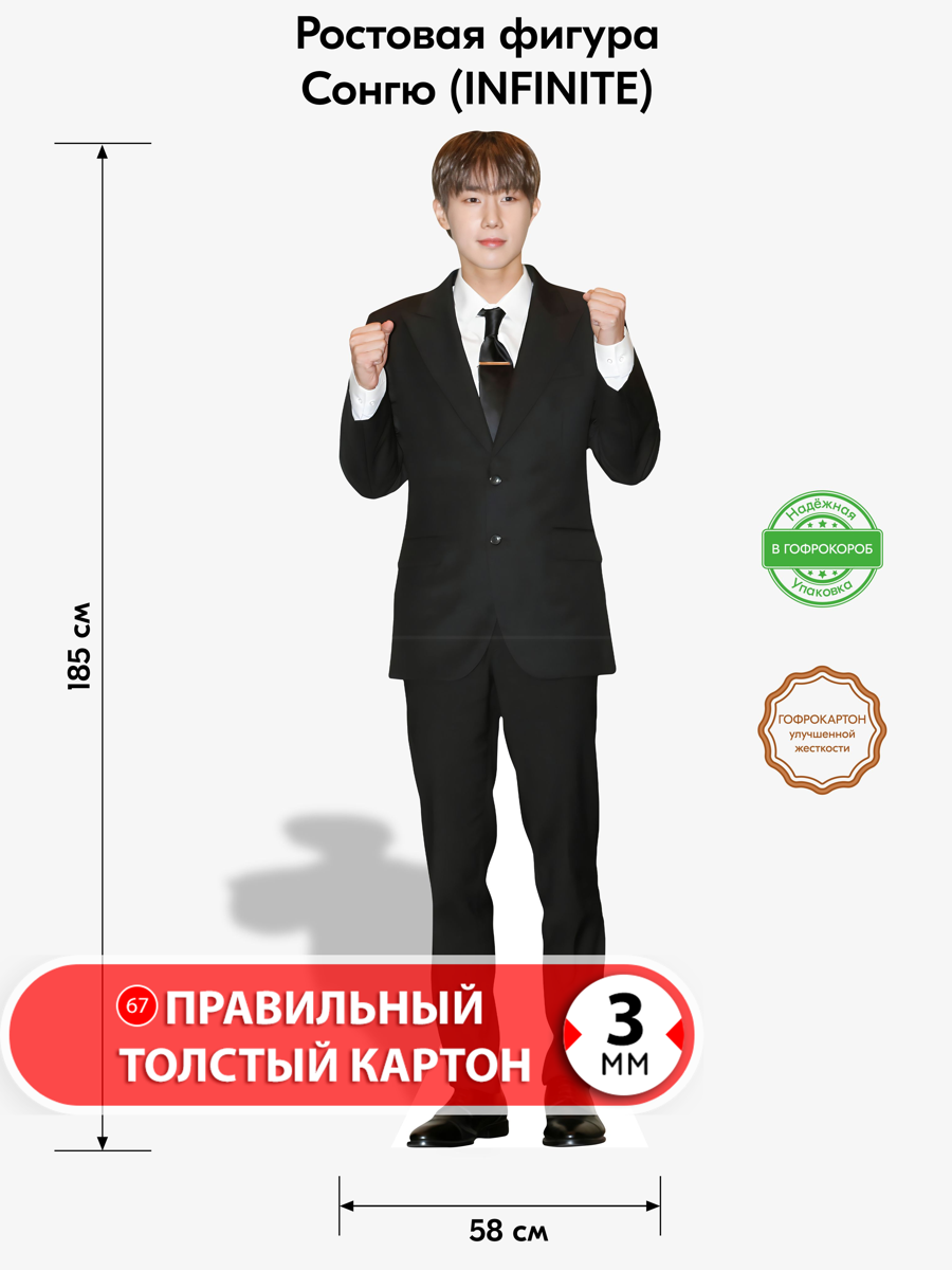 Аксессуар для фотосессий, Сонгю (INFINITE) 1, k-pop, ростовая фигура