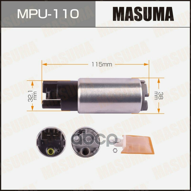 Бензонасос эл. LEXUS GS300 2005-2011/LEXUS GS350 2005-2011/LEXUS GS430 2005-2008/TOYOTA CROWN MAJESTA 2004-2013 Masuma арт. M.
