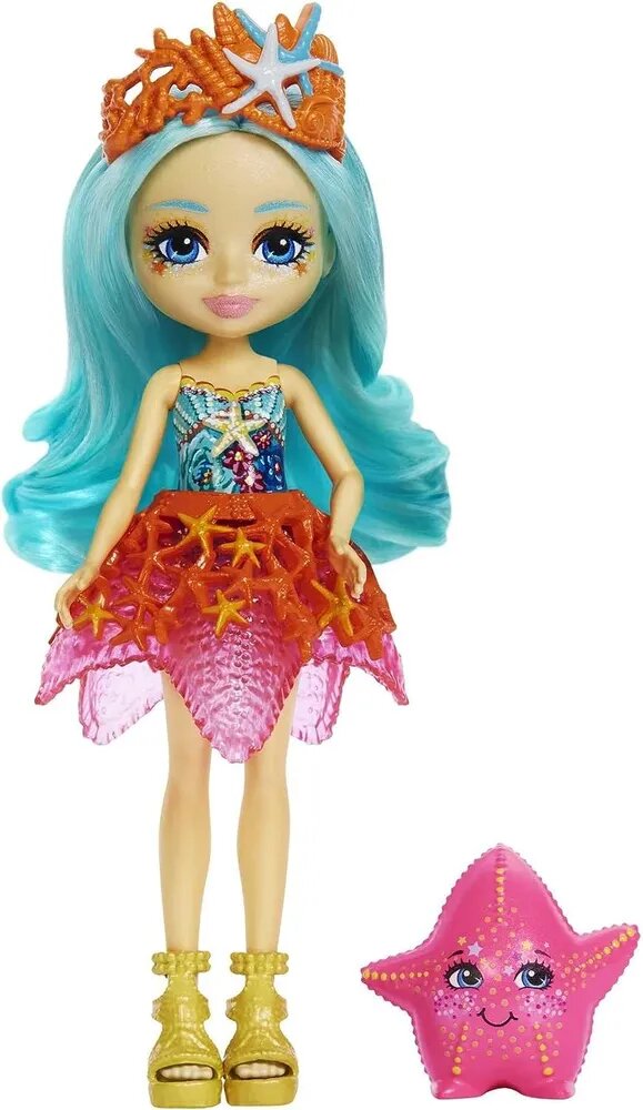 Кукла Mattel Enchantimals Стария Морская Звезда и питомец Бими HCF69