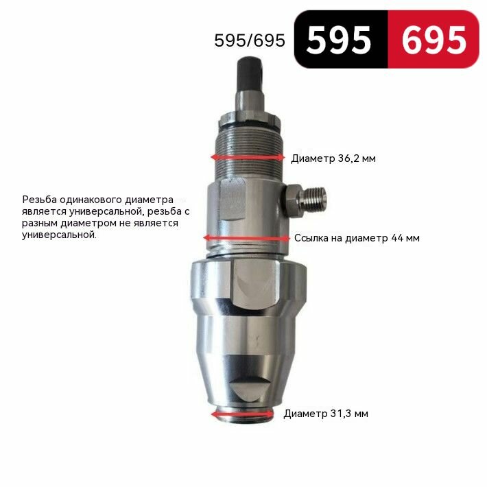Сменный поршневой безвоздушный распылительный насос 595/695 для безвоздушного распыления краски, graco, абсолютно новыйDM