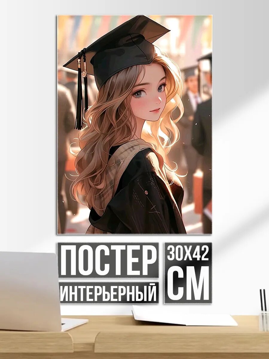 Плакат постер Выпускница университета