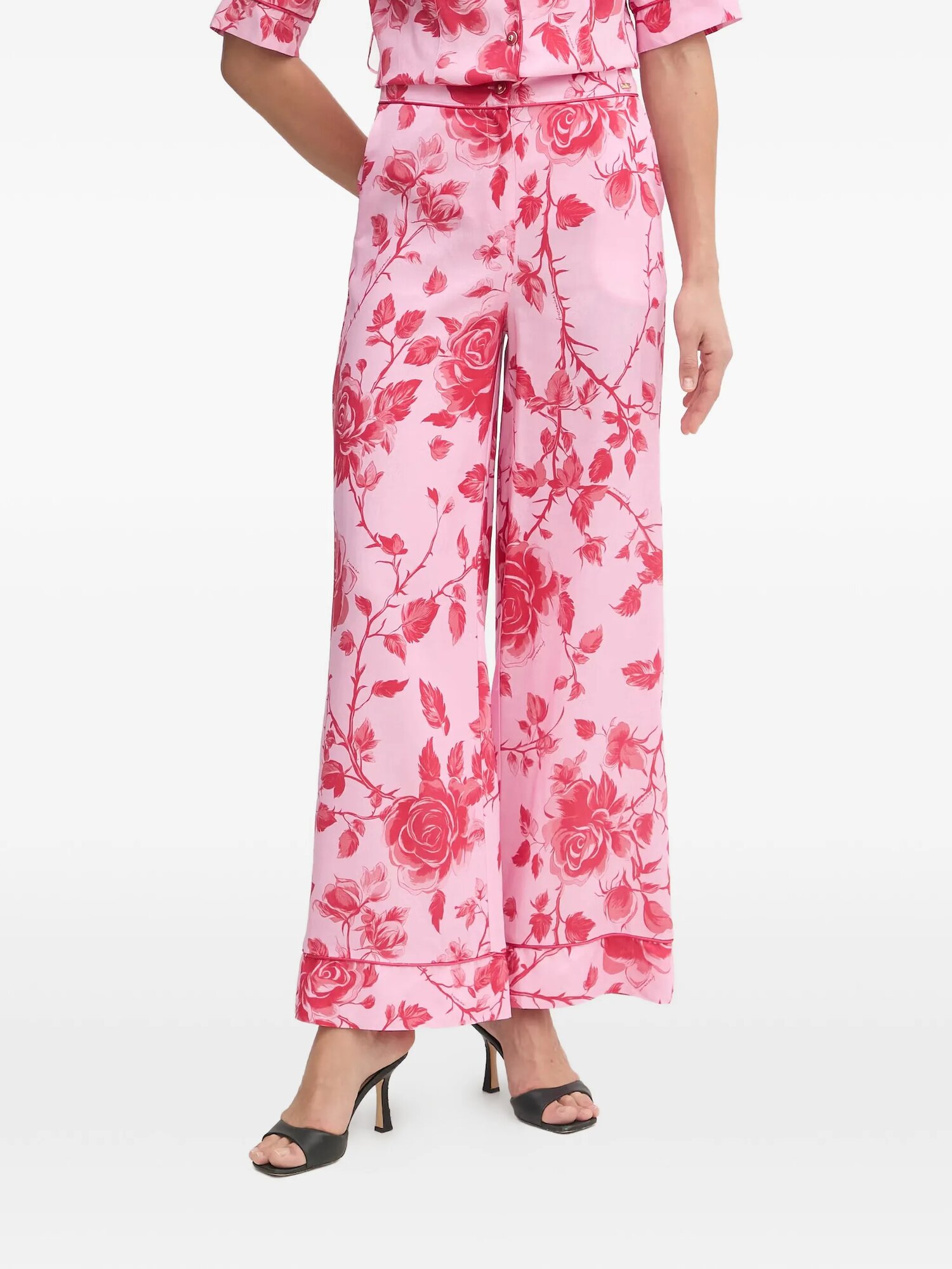 Брюки Floral-print palazzo pants