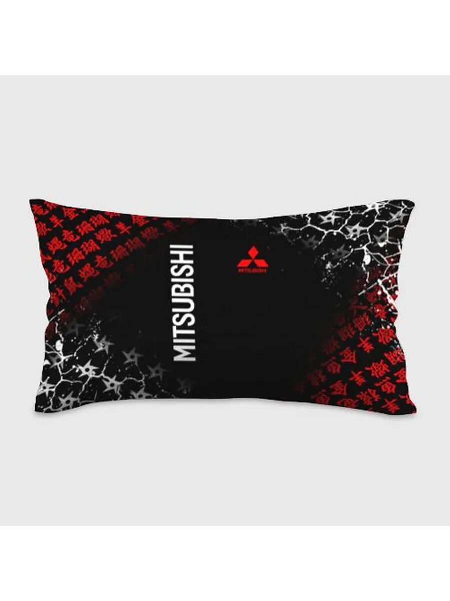 Mitsubishi samurai Japan style иероглифы Подушка