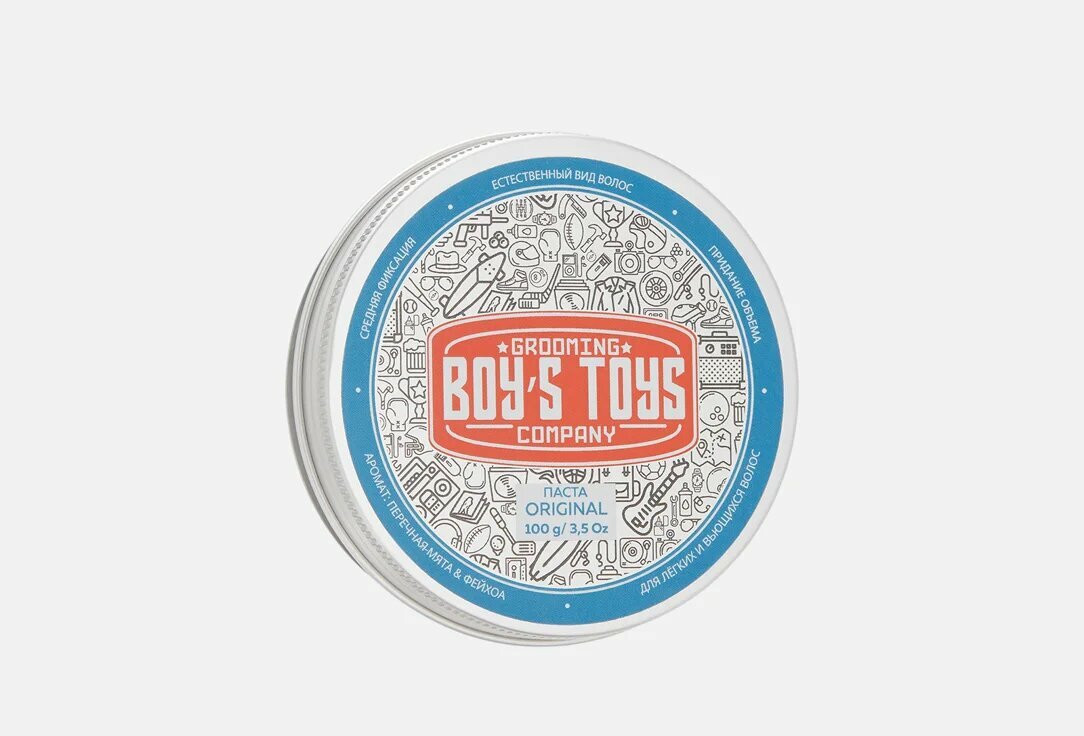 Boys Toys Original Defining Matte Paste Паста для укладки волос средней фиксации с низким уровнем блеска 100 мл