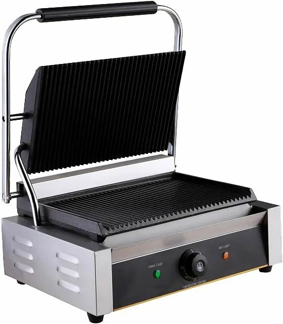 Гриль Viatto GH-811EH, серебристый, мощность 2200Вт, антипригарное покрытие, 34см х 23см