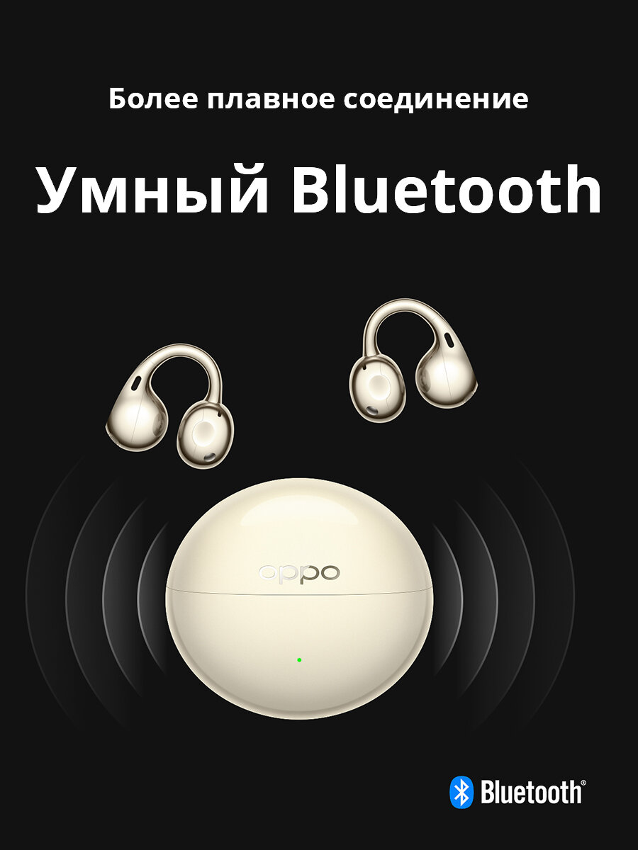 OPPO Enco Clip2 открытые наушники | Посадка EarHug | Костная передача звука | Двухдрайверная акустика премиум-класса — фото 1
