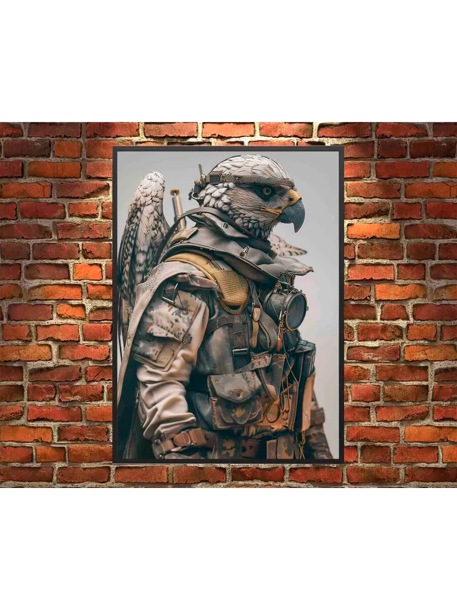 Воздушный змей-птица-солдат 3, Плакат 30x42см