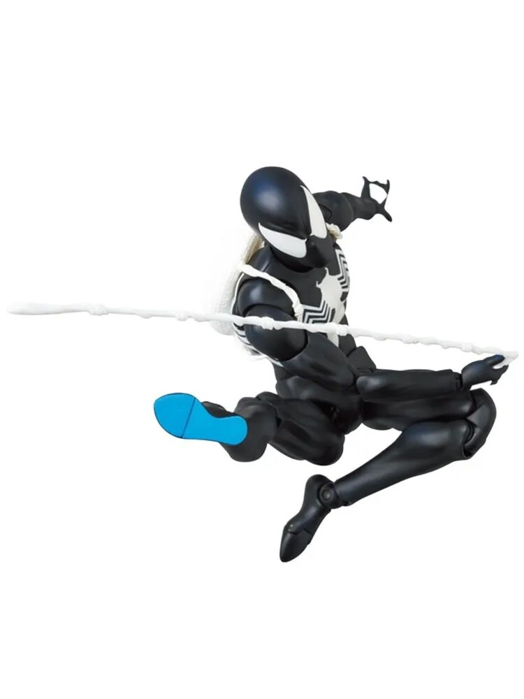 Фигурки Medicom Toy Mafex Marvel Legends Series Action Figures Spider-Man Black Costume-15cm; Марвел фигурки