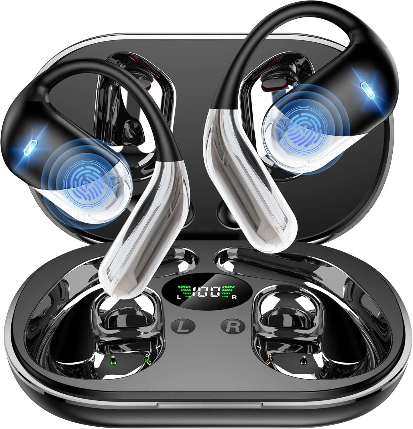AEVYVKV Q16H3 Bluetooth наушники с переводом Черный, Black