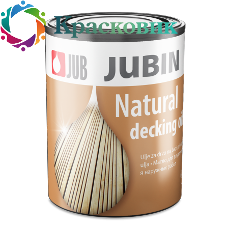 Масло JUB JUBIN DECKING OIL для наружных и внутренних работ 0,75л орех