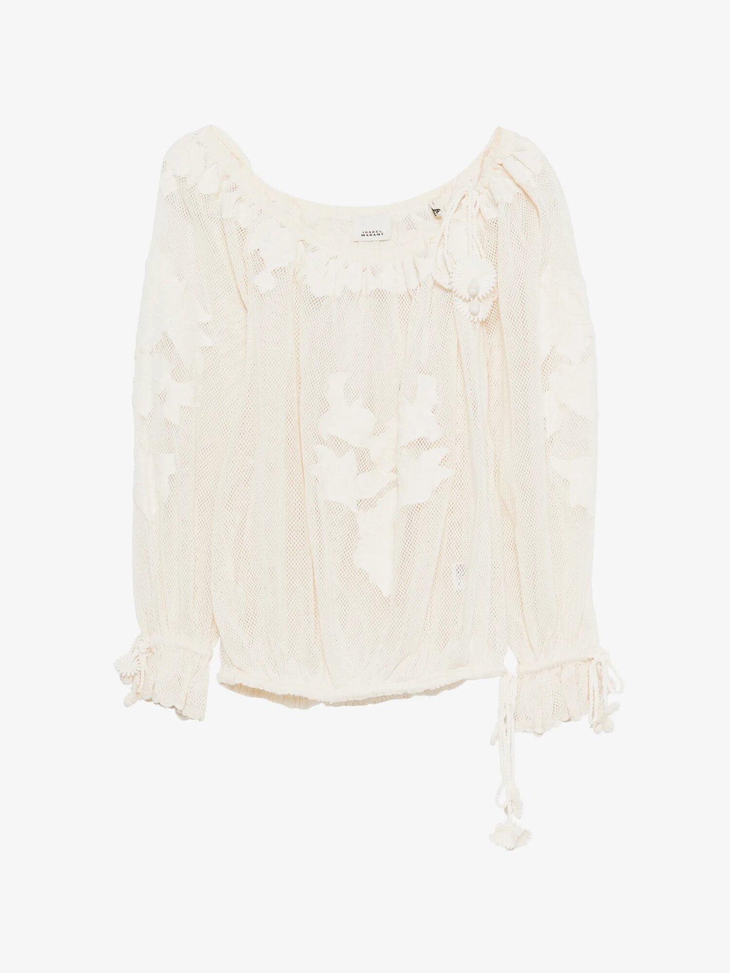 Блуза Floral appliqué blouse