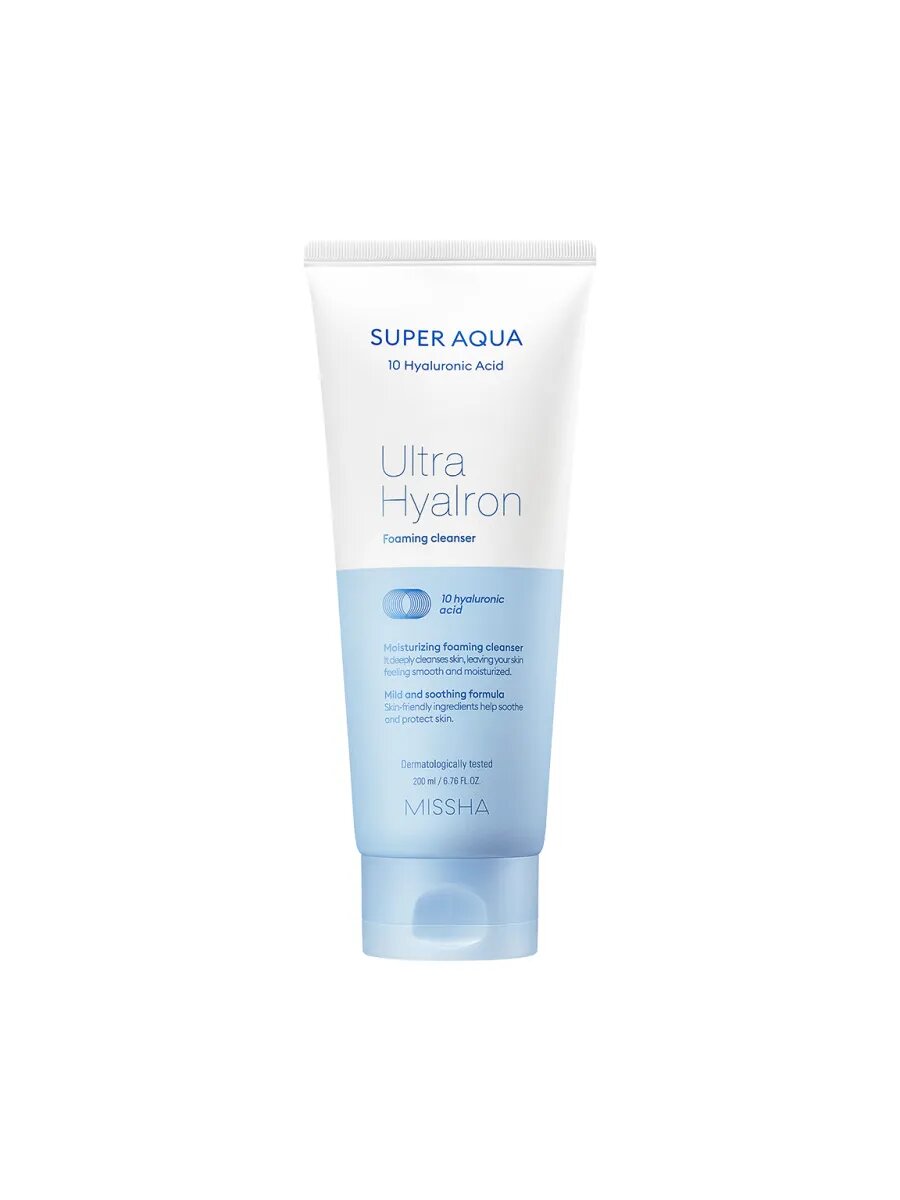 MISSHA Super Aqua Ultra Hyalron Пенка для умывания и снятия
