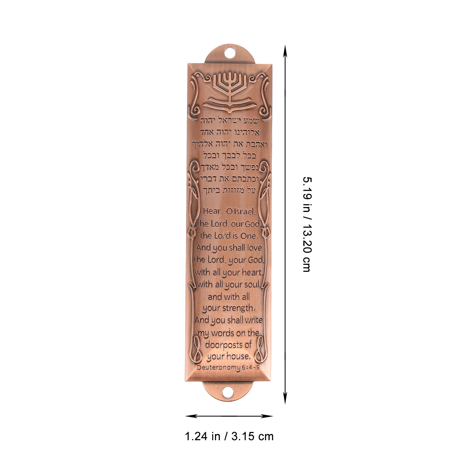 Mezuzah Декоративный Элемент Иудейского Украшения Благословение Для Дома 13.2x3.15 Cm