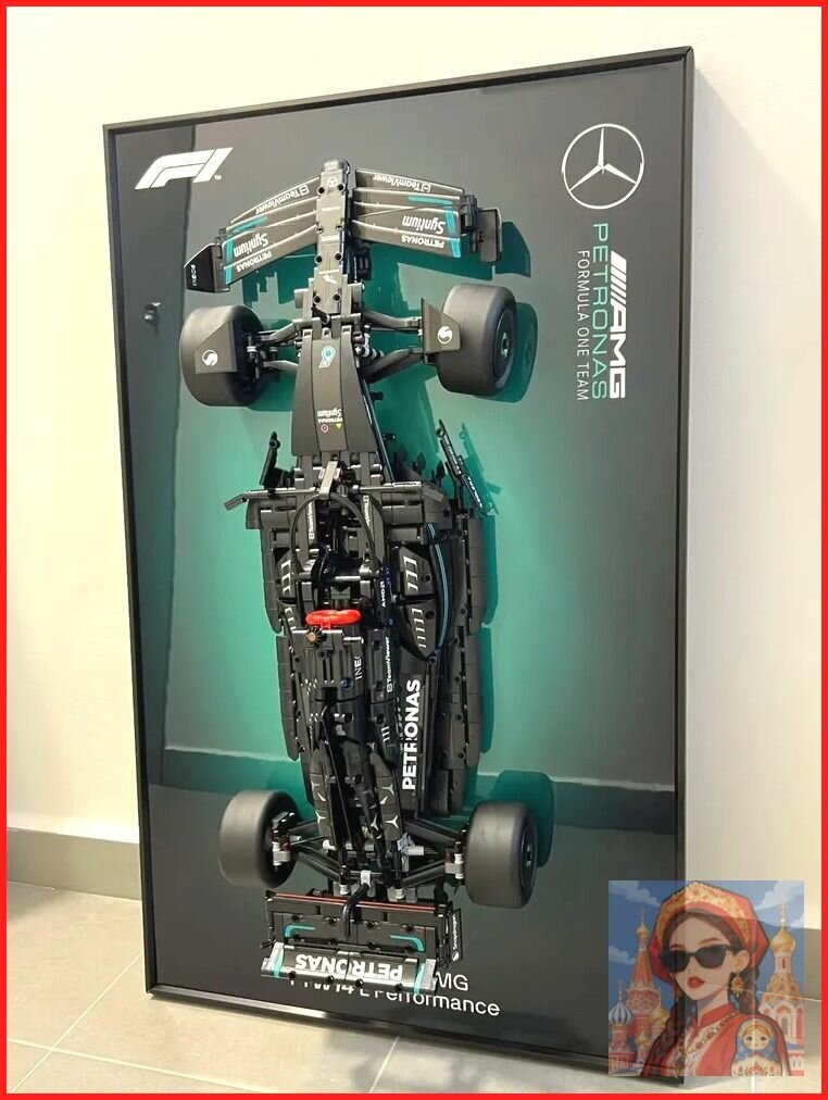 Конструктор Спортивный болид Мерседес F1 W14, Машина Формула 1 Technic, Подарок для мальчиков и взрослых, 1642 детали, 42147