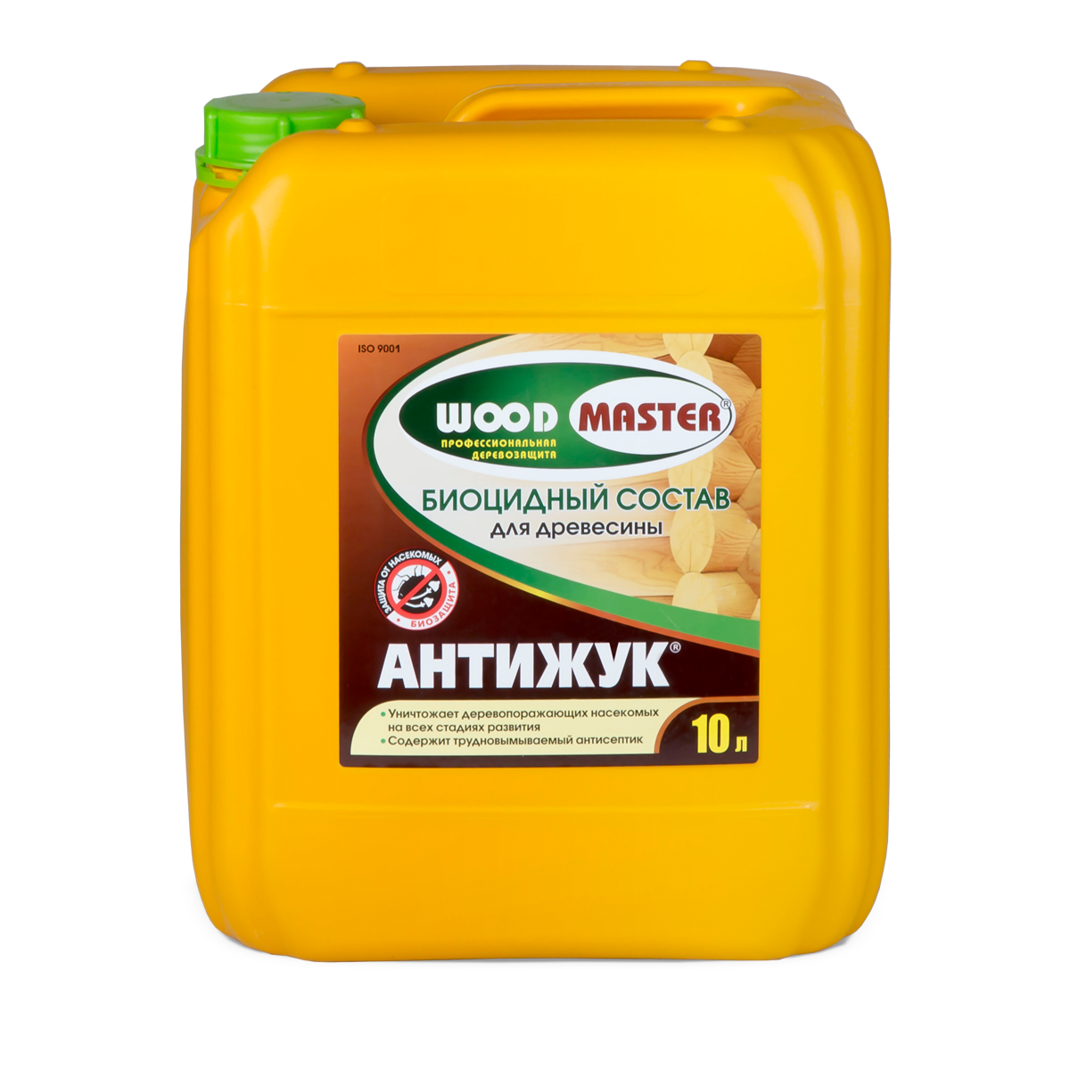 Биоцидный пропиточный состав для древесины WOODMASTER антижук (10л.)