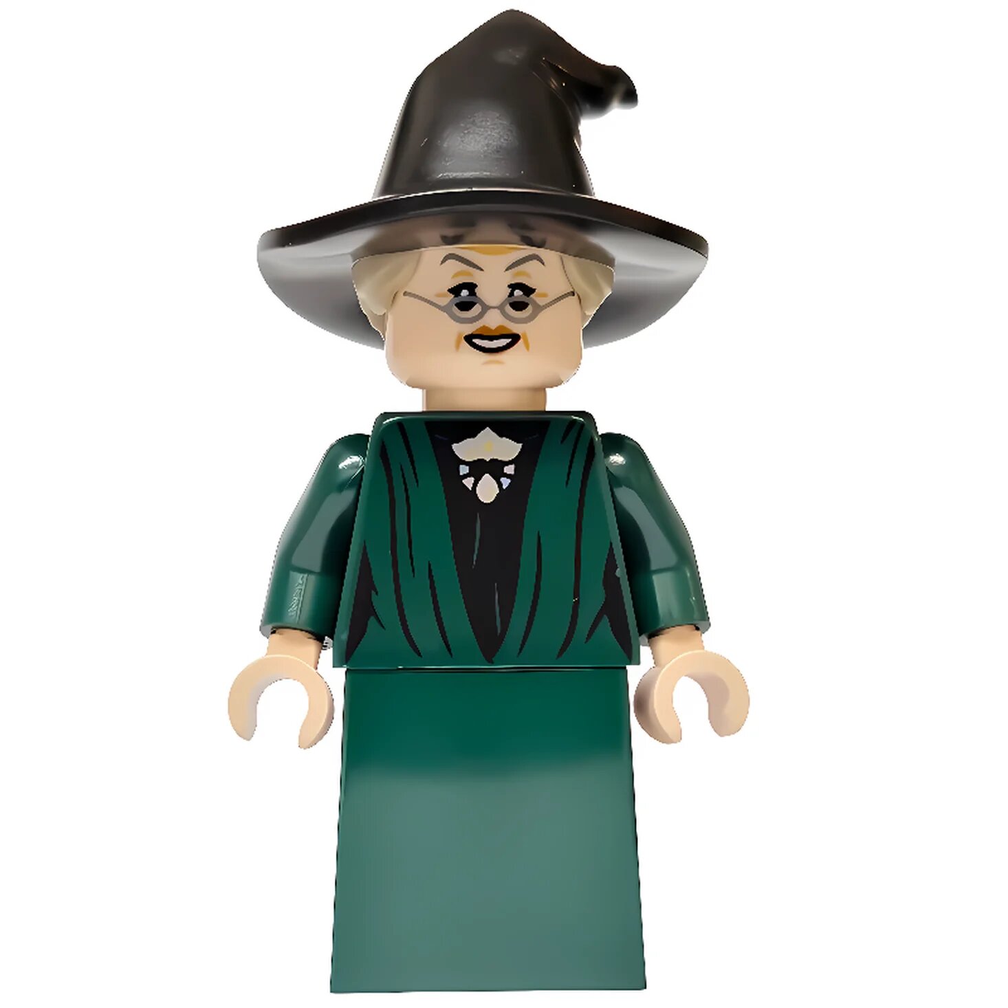 Минифигурка Lego Harry Potter Professor Minerva McGonagall - Dark Green Robe, Plain Skirt, Hat with Hair hp609 N