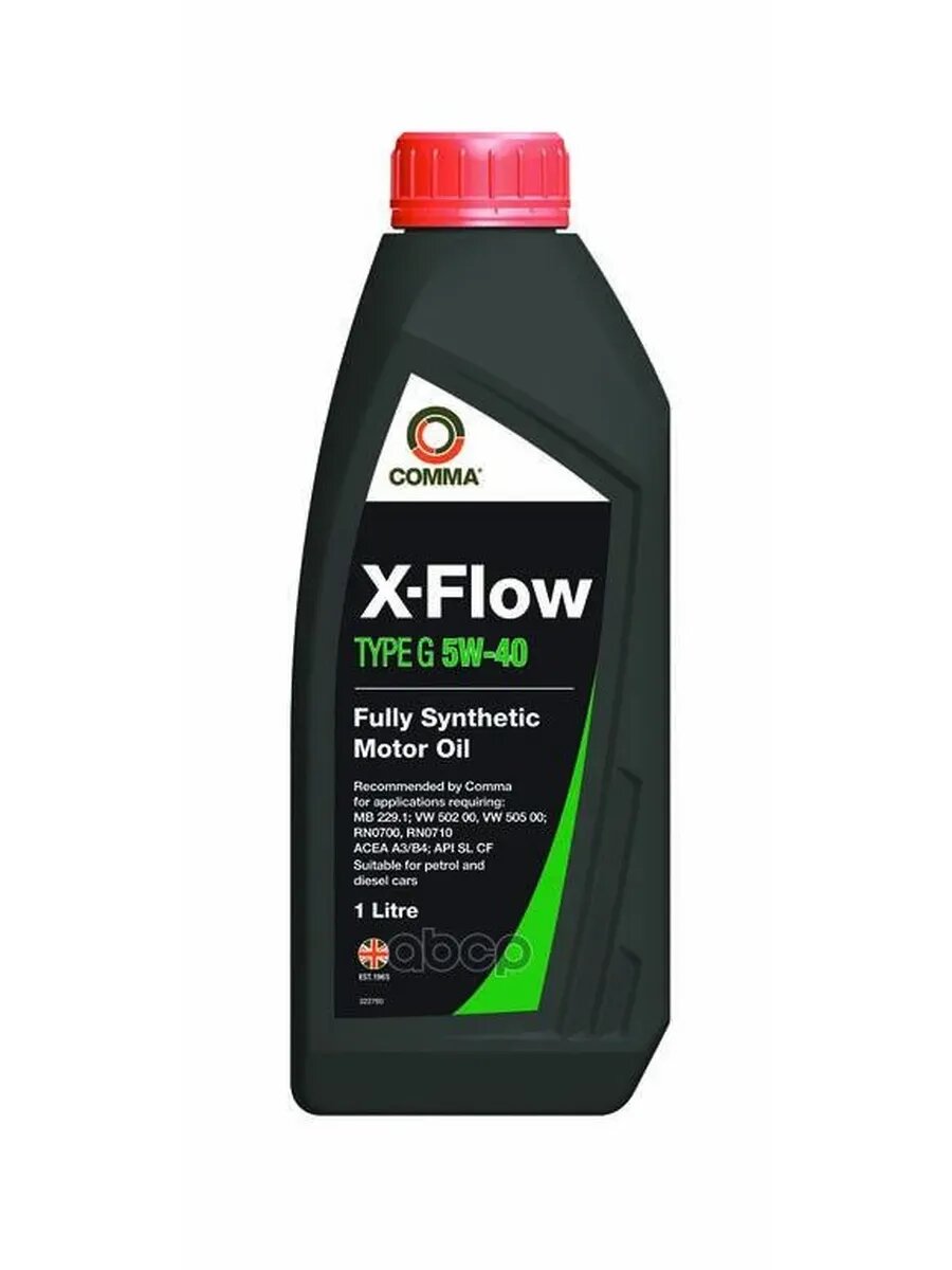 COMMA 5W40 Comma 1Л Синтетика Xflow Type G