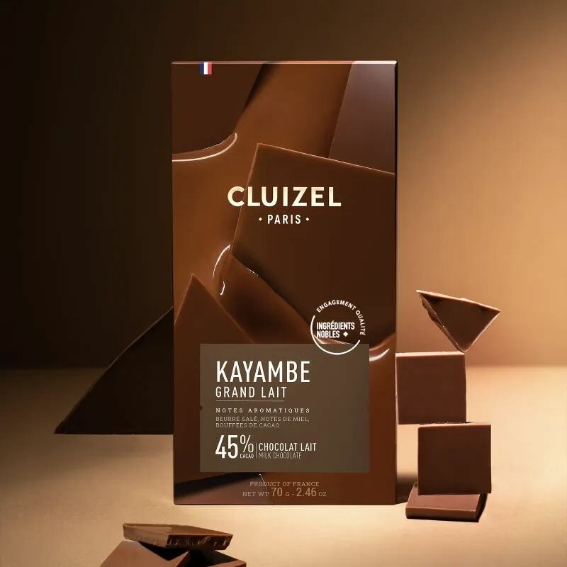 Шоколад молочный KAYAMBE GRAND 45% milk CLUIZEL