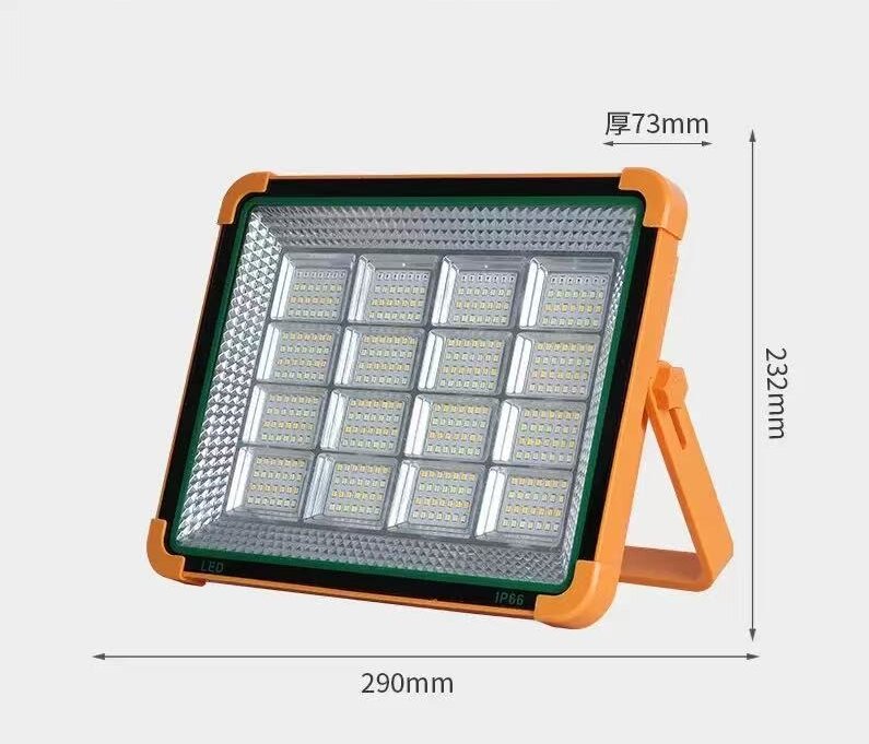 Солнечная лампа с зарядкой, портативный LED-фонарь для дома и улицы, 6000mah 1 штука 23.2*29CM