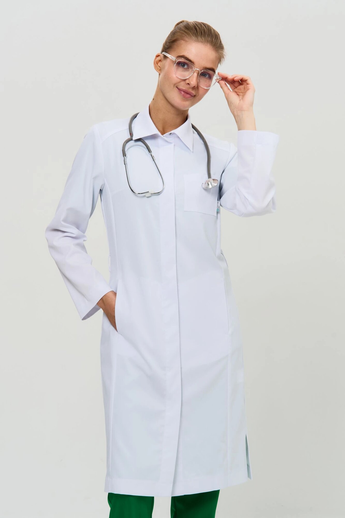 Одежда для студентов Халат медицинский DOCTOR BIG DB2-90.1-30-4 0 размер 54 рост 170-176
