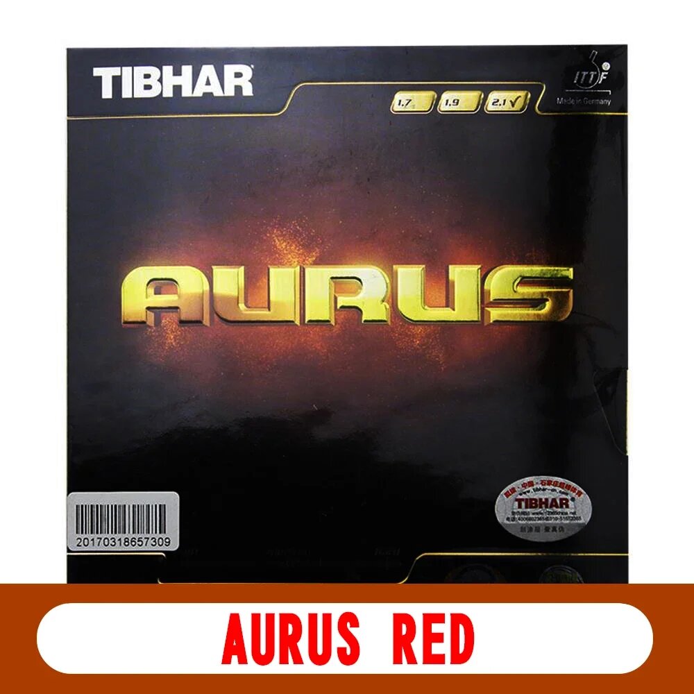 ТIBHAR AURUS Сондо Суаве Резиновая губка для настольного тенниса Красный, AURUS RED