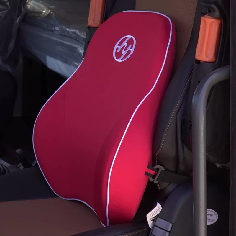 Красная одиночная поясничная подушка для грузовиков Red Rock (M500, Jieshi C500, C6C11) - премиум-автомобильный