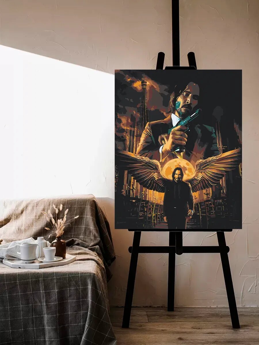 Картина по номерам Джон Уик Киану Ривз Актер Фильм John Wick