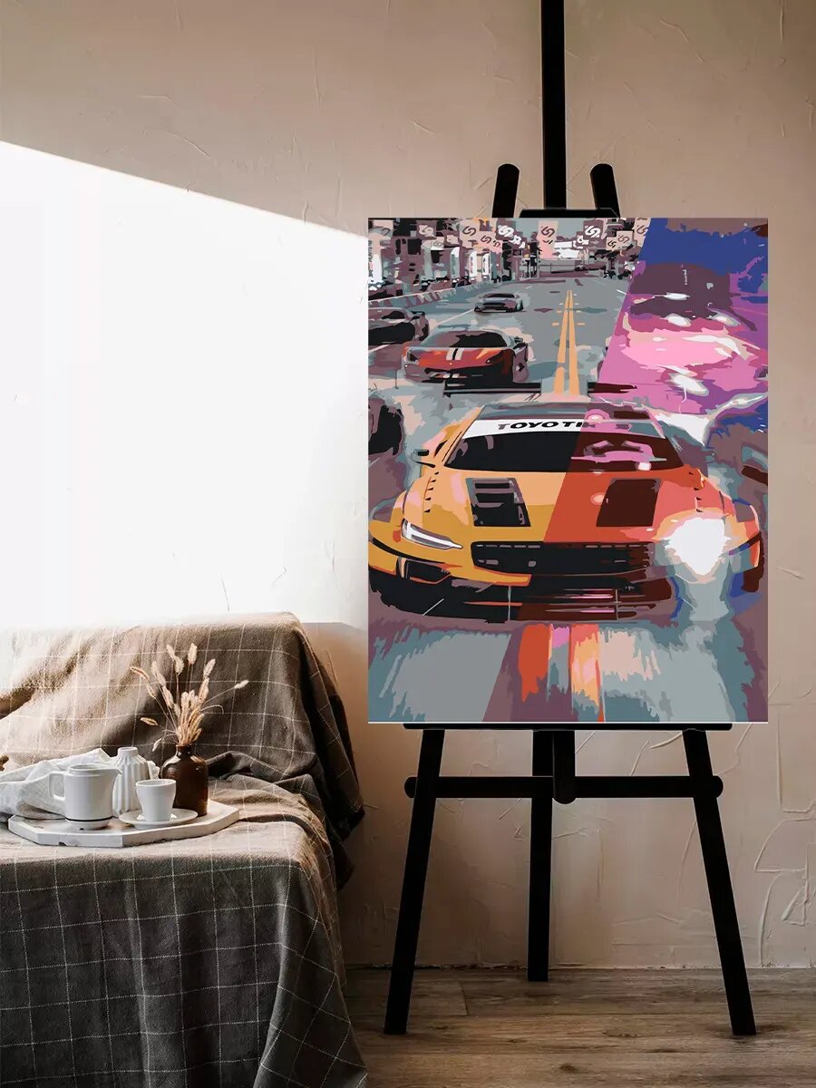 Картина по номерам Need for Speed Компьютерная Игра Машины
